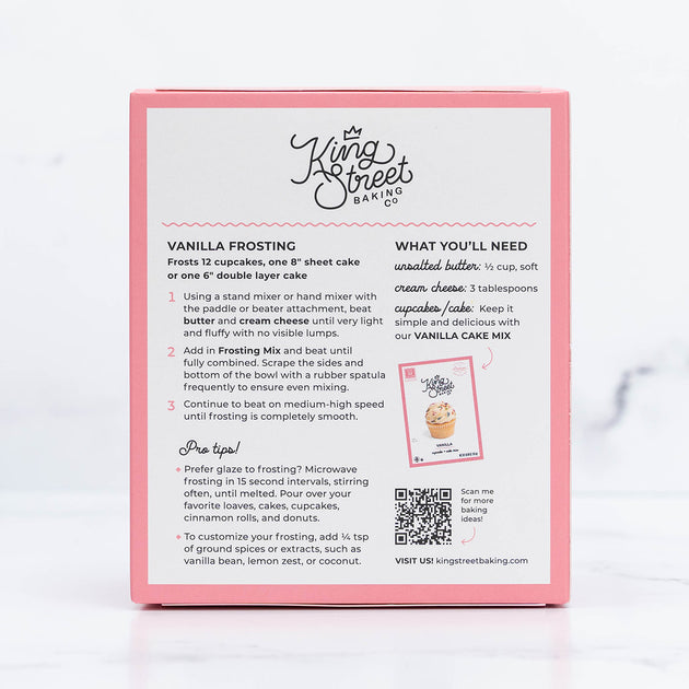 Vanilla Frosting Mix – King Street Baking Co